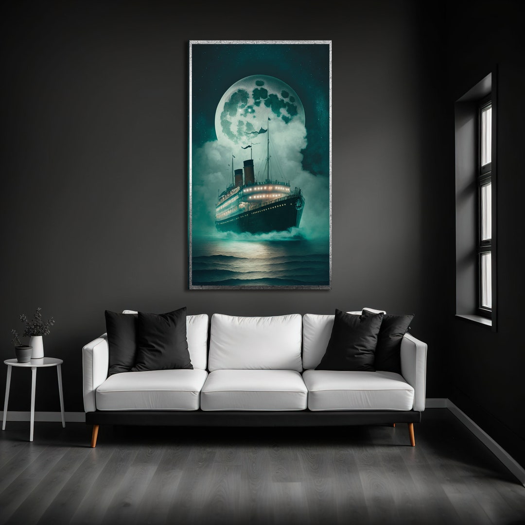 Titanic Canvas Wall Art Titanic Poster, Maritime Artwork, Titanic ...