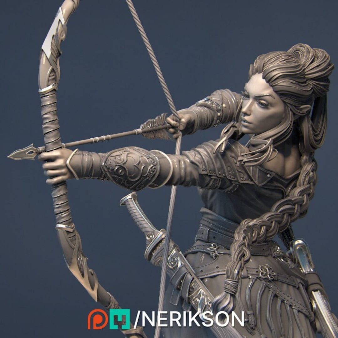 Saelihn the Forest Archer Nerikson 12k Printing Resolution - Etsy