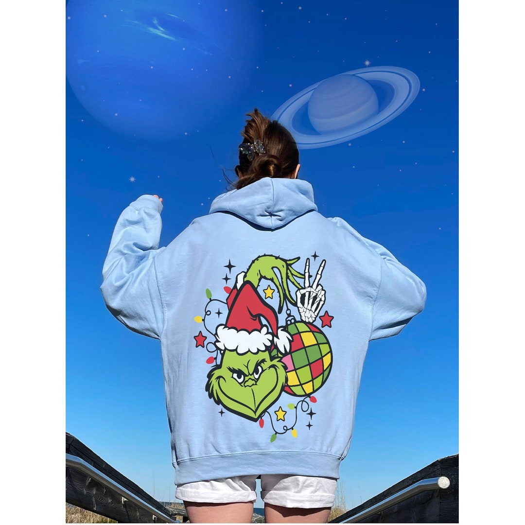 Grinch T-shirt Sparkling Globes Christmas Patchwork Smiley - Etsy