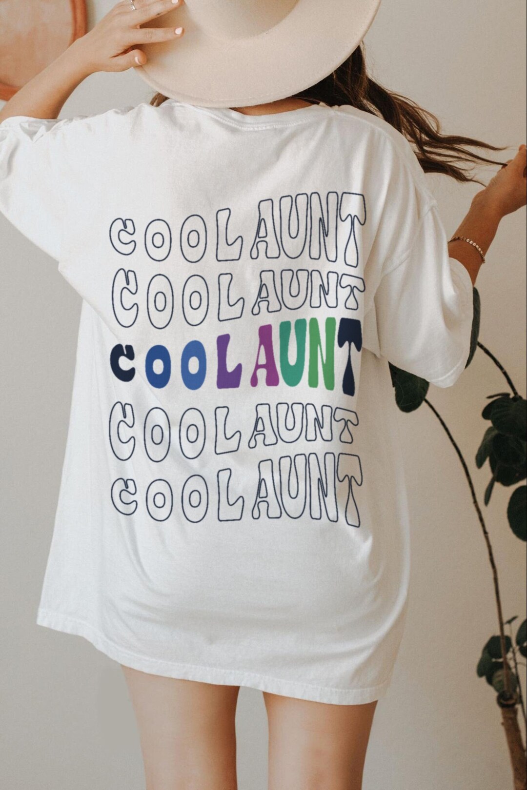 Cool Auntie SVG Retro Aunt Svg Wavy Font Auntie PNG Best Aunt Svg My ...