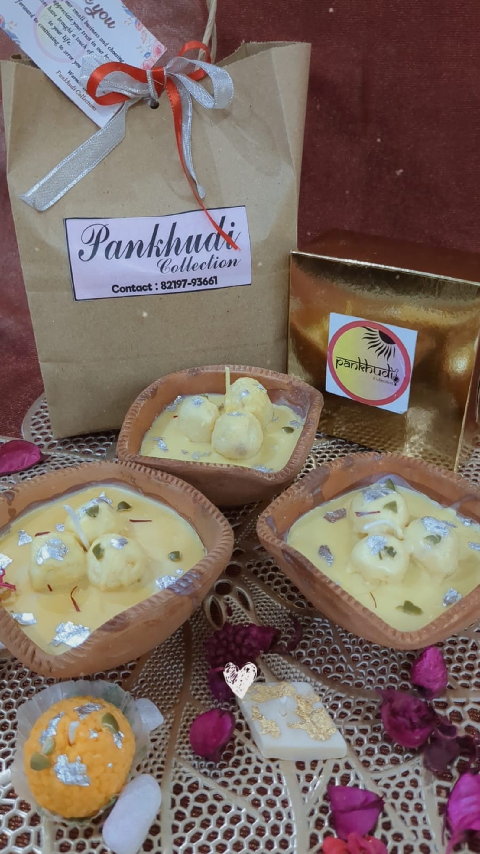 Rasmalai Scented Candle | Diwali Gift, Mithai Candle - Etsy