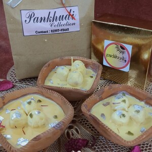 Rasmalai Scented Candle | Diwali Gift, Mithai Candle - Etsy