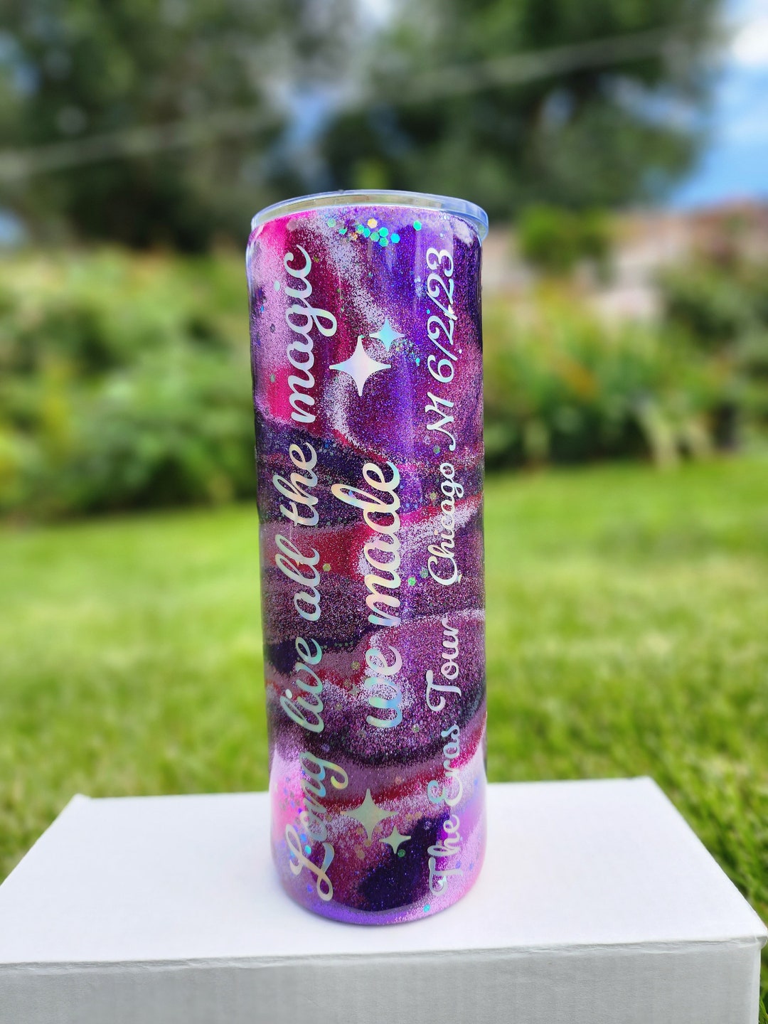 Create Your Own Glitter Masterpiece - Personalized Customizable 30oz ...