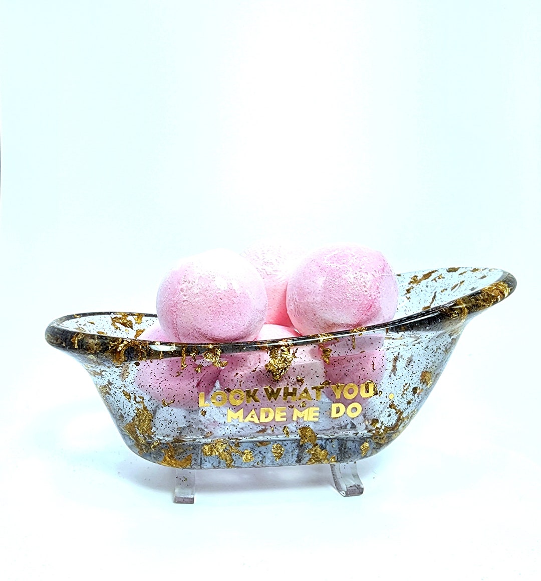 Hand-made Customizable Resin Bath Tub With Glitter or Foil Flakes ...