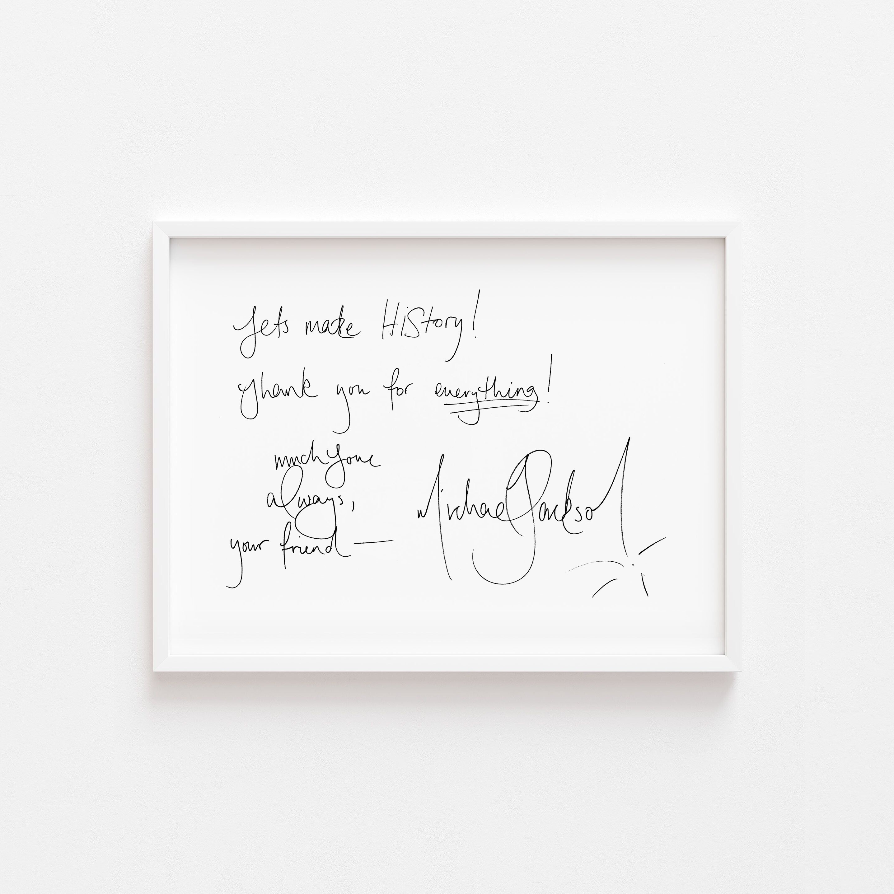 Michael Jackson Message Signature - Hi-res Digital Download - Etsy