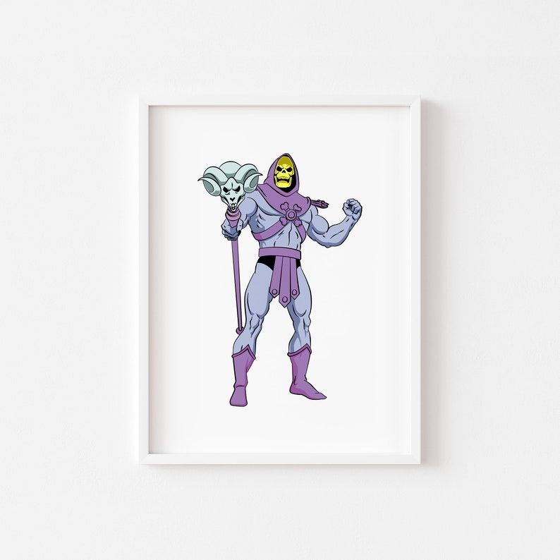 Skeletor - MOTU Vintage Children's TV - Hi-res Digital Download - Etsy