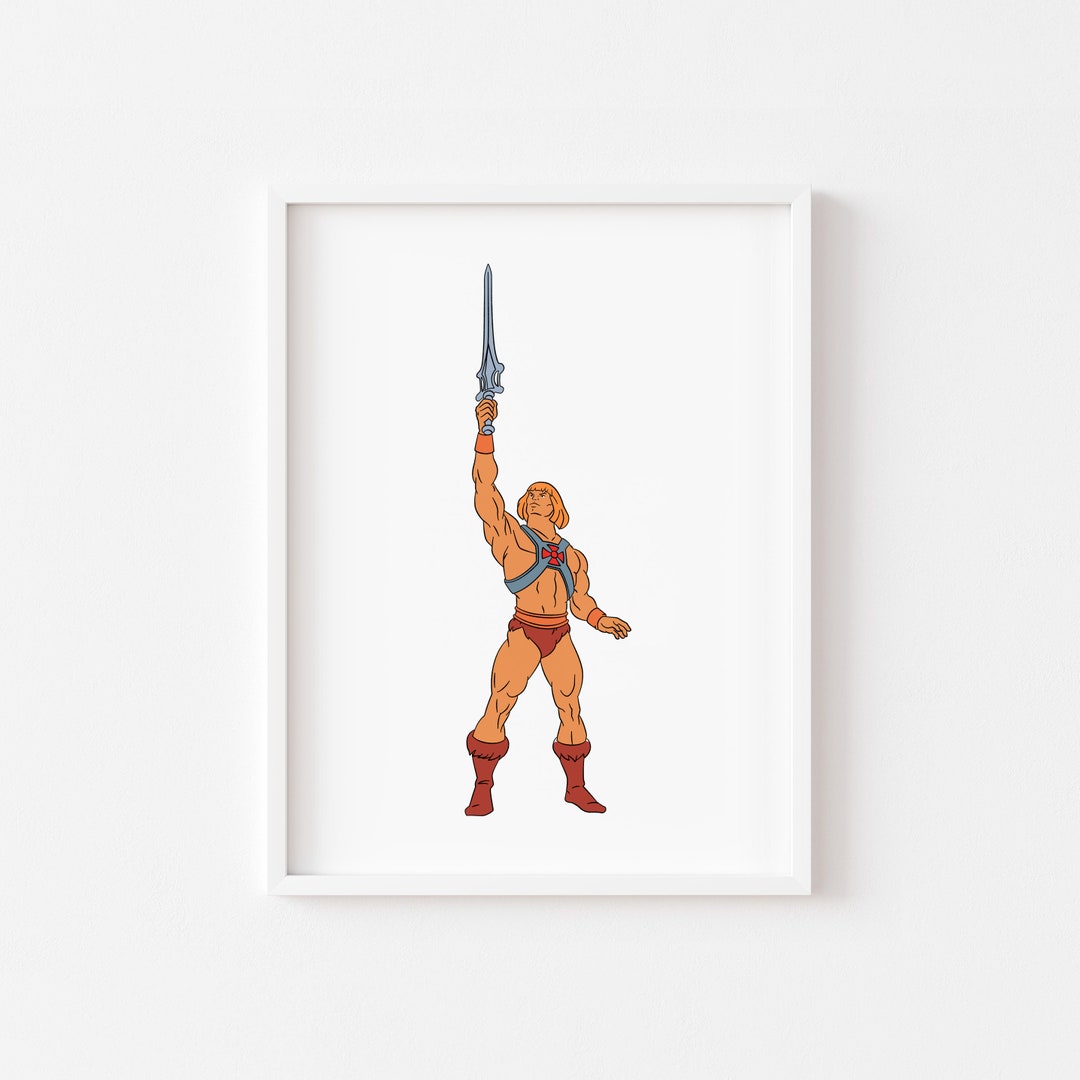 He Man Classic Pose MOTU Vintage Children's TV Descarga digital de alta ...