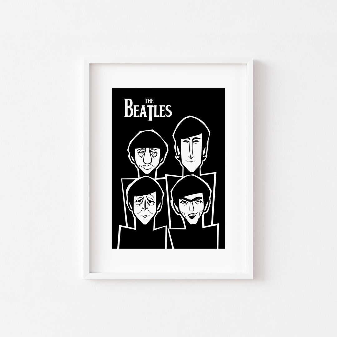 The Beatles Cartoons - Hi-res Digital Download - Etsy