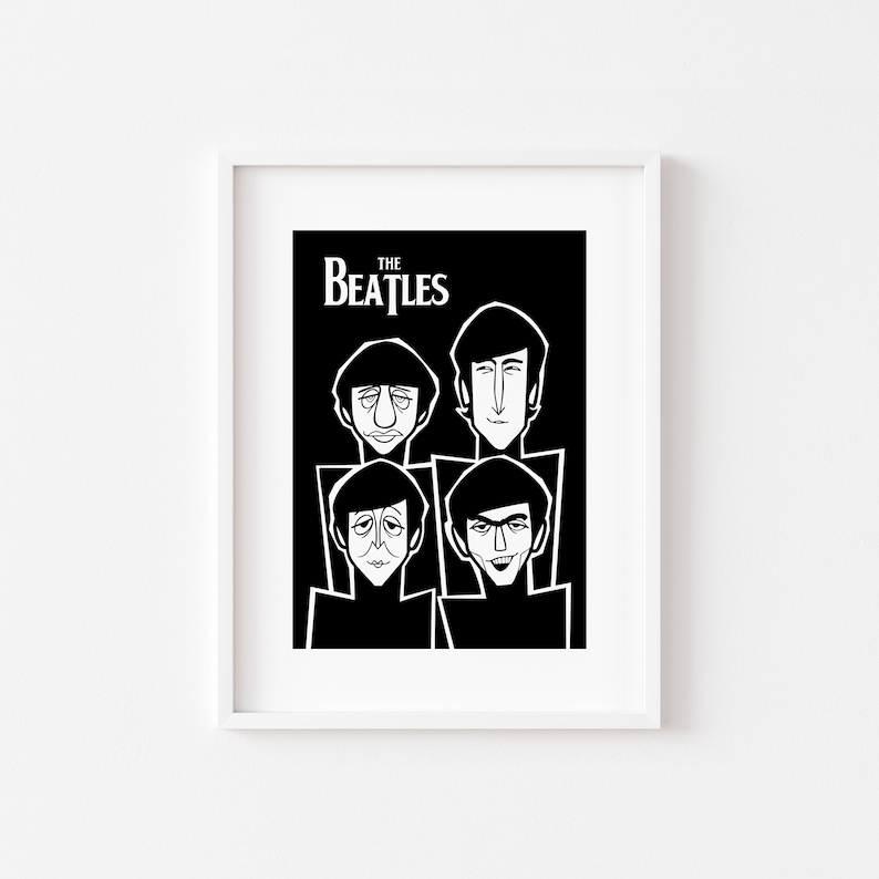 Dibujos animados de The Beatles Descarga digital de alta resolución ...