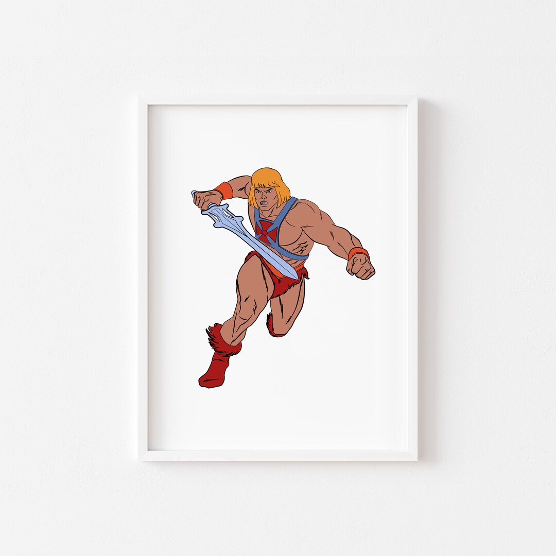 He Man - MOTU Vintage Children's TV - Hi-res Digital Download - Etsy ...