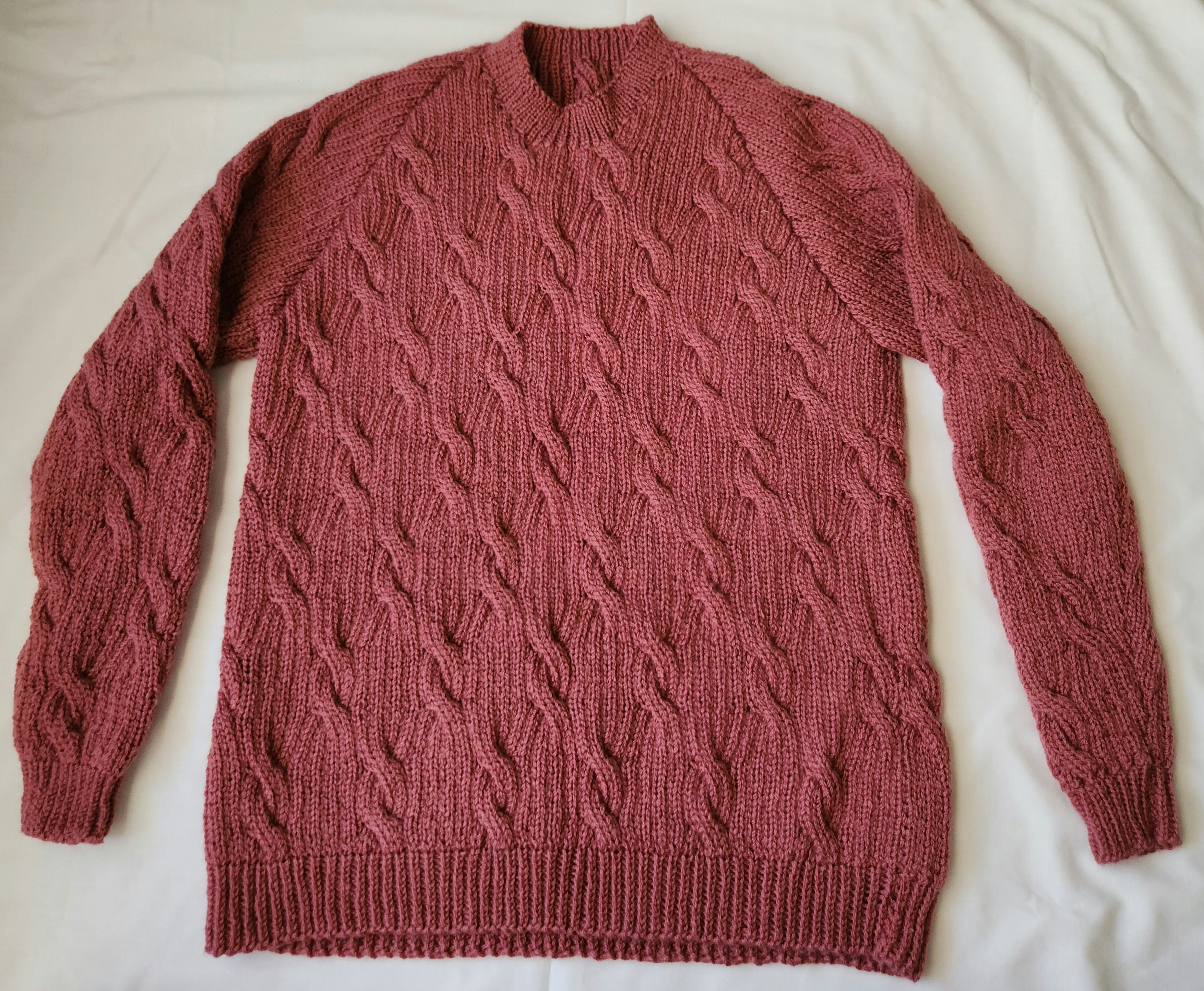 Rust Cable Knit Jumper - Etsy Australia