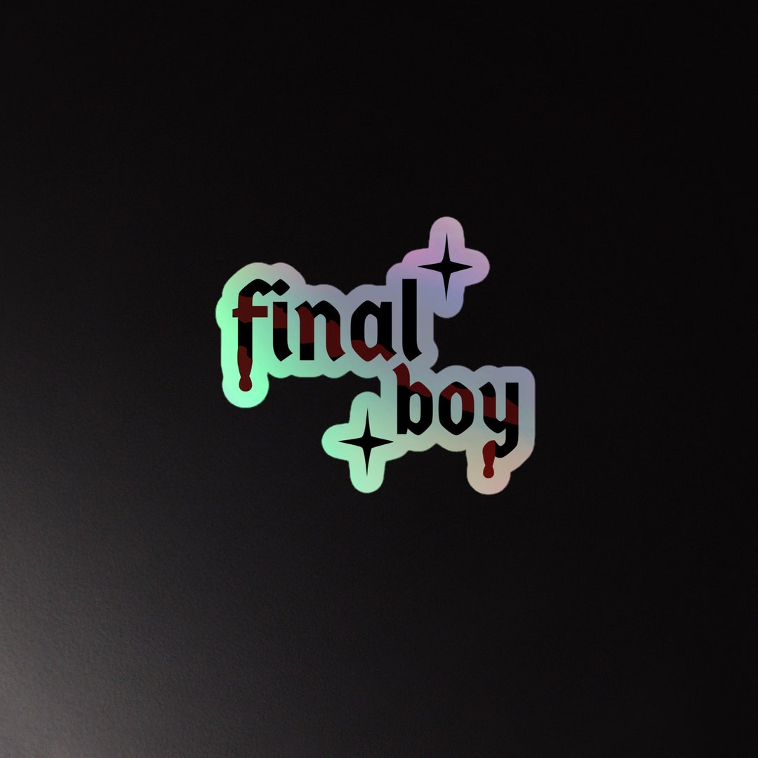 Final Boy Sparkle Holographic Sticker - Etsy