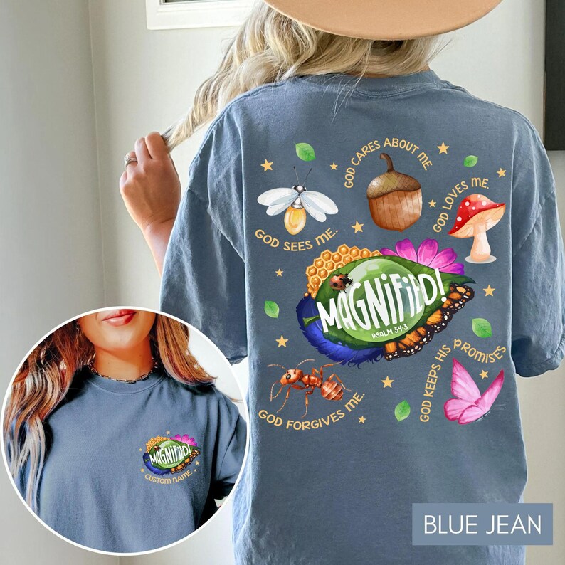 Custom Magnified Vacation Bible School Shirt, VBS 2025 Theme, Bible ...
