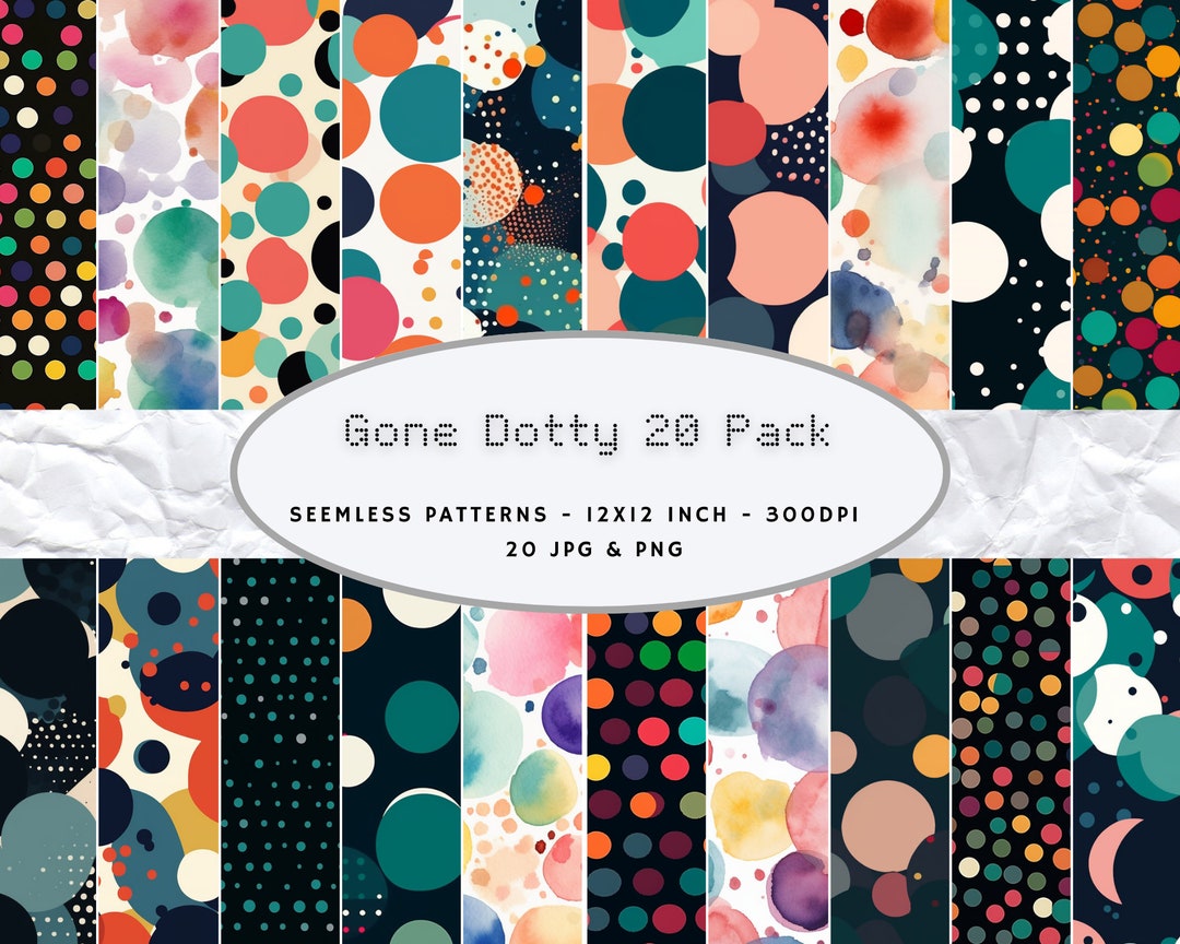 Seemless Dotty Digital Paper : Printable, Scrapbook, Patterns, and More ...
