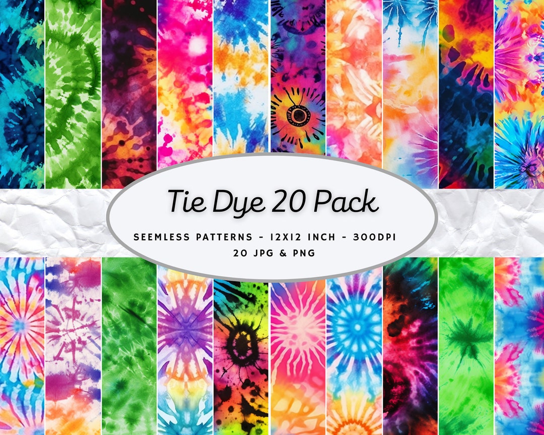 Seemless Tie Dye Digital Paper : Printable, Scrapbook, Patterns, and ...