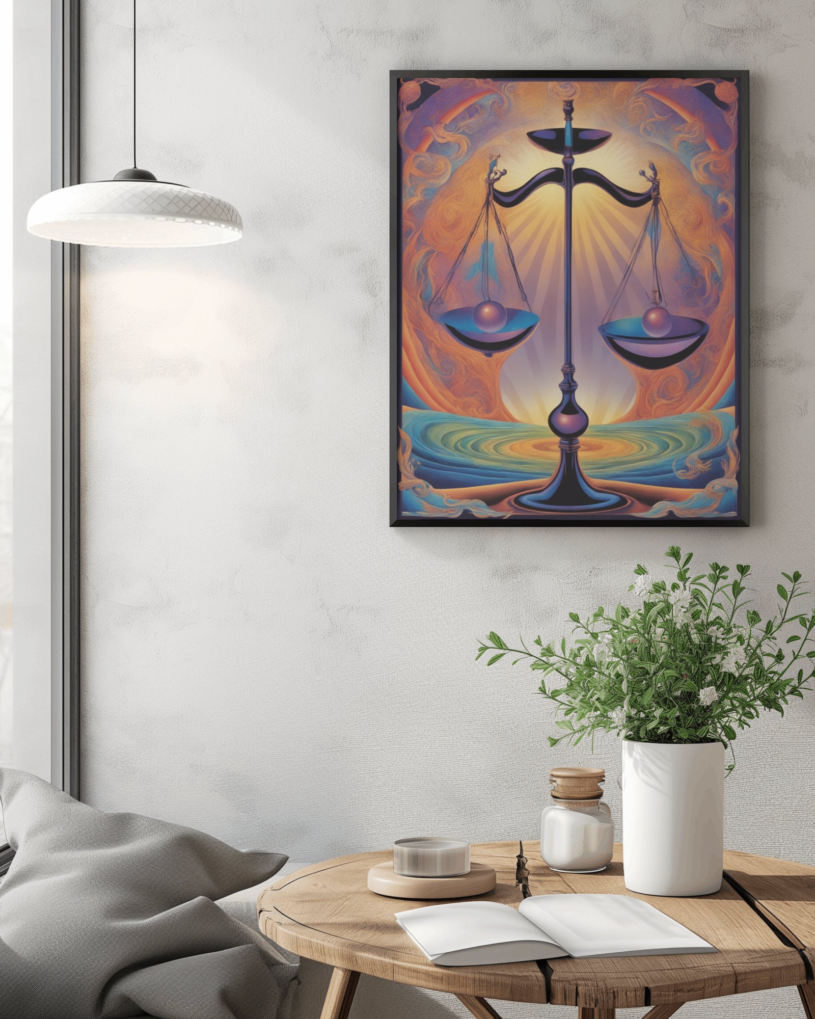 Libra - "harmonious Equilibrium" - Digital Art - Etsy
