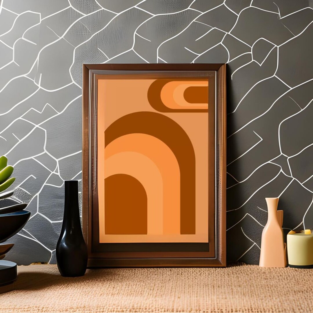 Orange 70s Matte Vertical Posters - Etsy