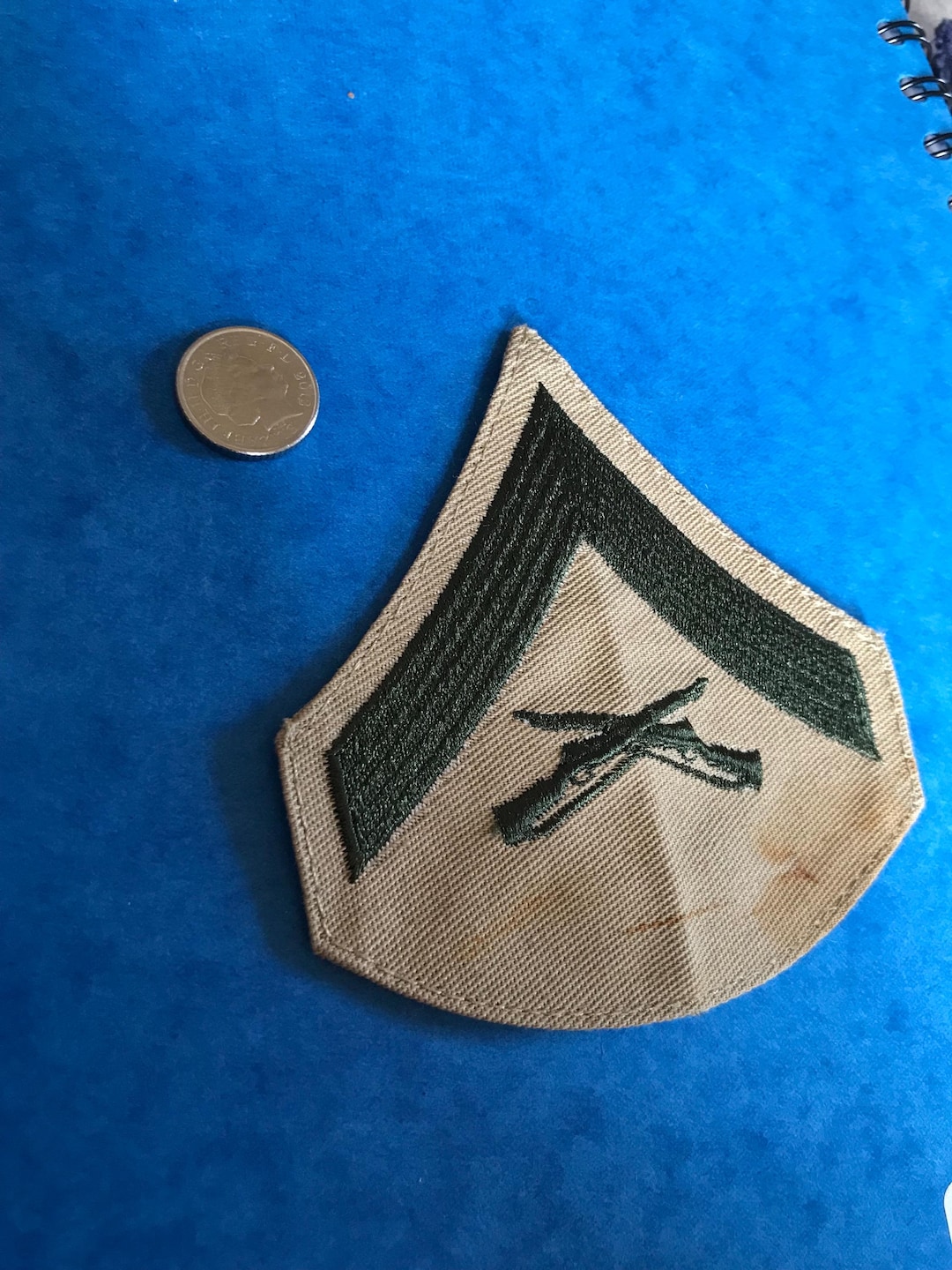 An American Marine Corps Lance Corporal Patch E-3 Chevron USMC - Etsy