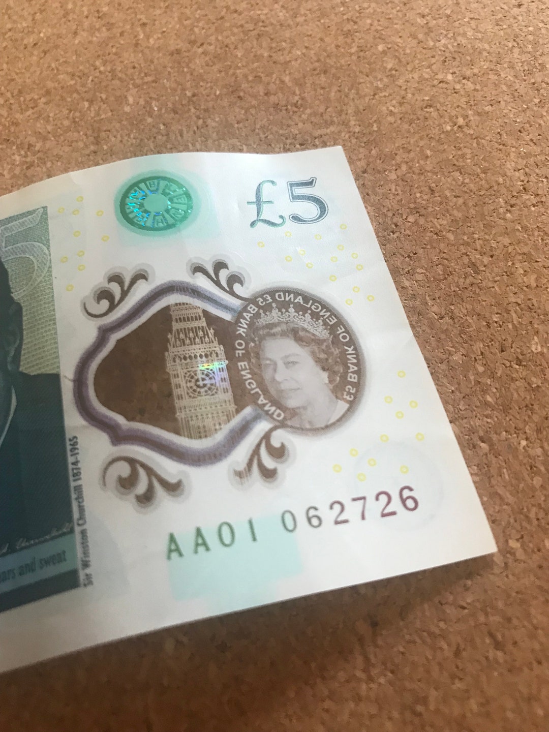 Super Rare Very Low Serial Number Five Pound Note in Excellent ...