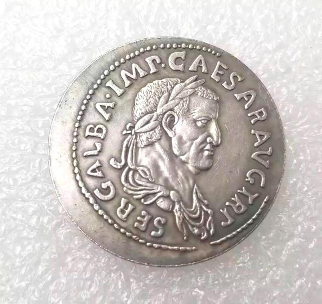 Ancient Roman COIN Caesar and Angel on Rear Commemorative Coins Replica ...