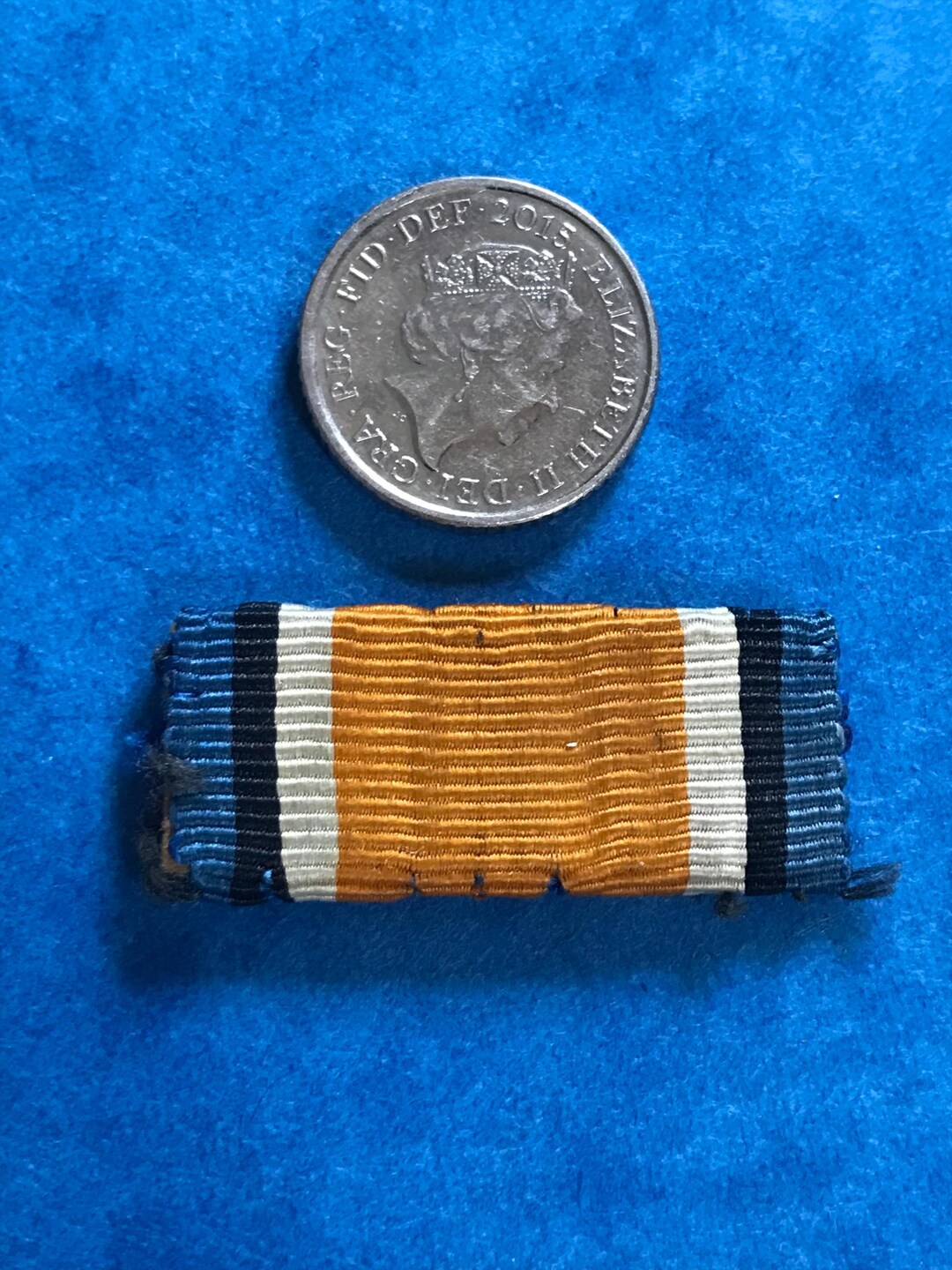 Genuine WW1 Medal Ribbon Bar World War One Veteran Worn 19141918 War ...