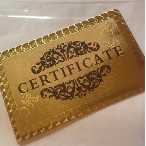 Gold 500 Euro Note Complete With Certificate of Authenticity Five ...