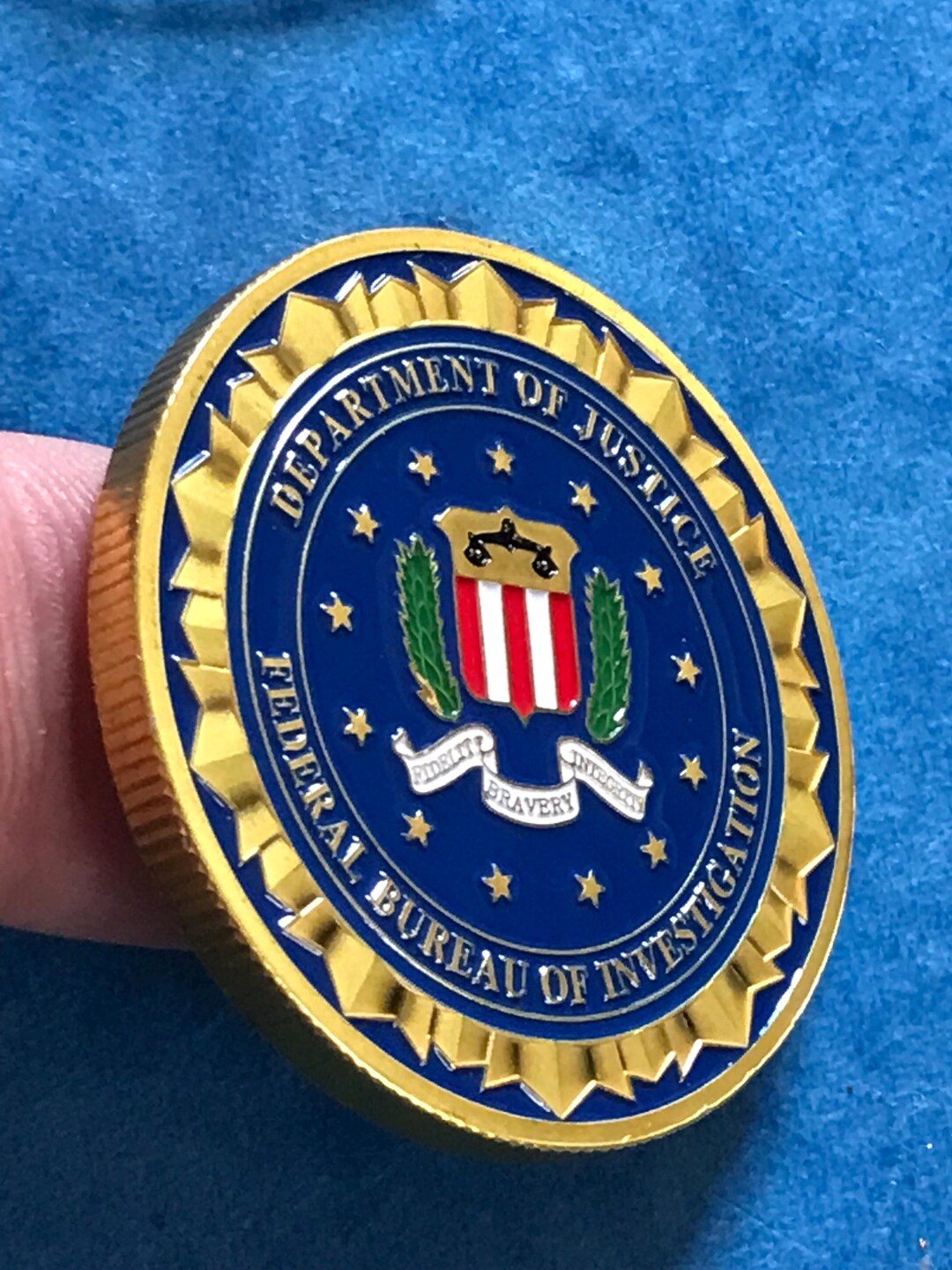 United States of America FBI Gold Plated Coin American USA New Comes in ...