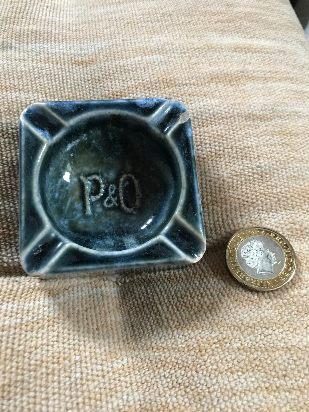 Antique P&O Shipping Line Ashtray Doulton Lambeth Nautical - Etsy