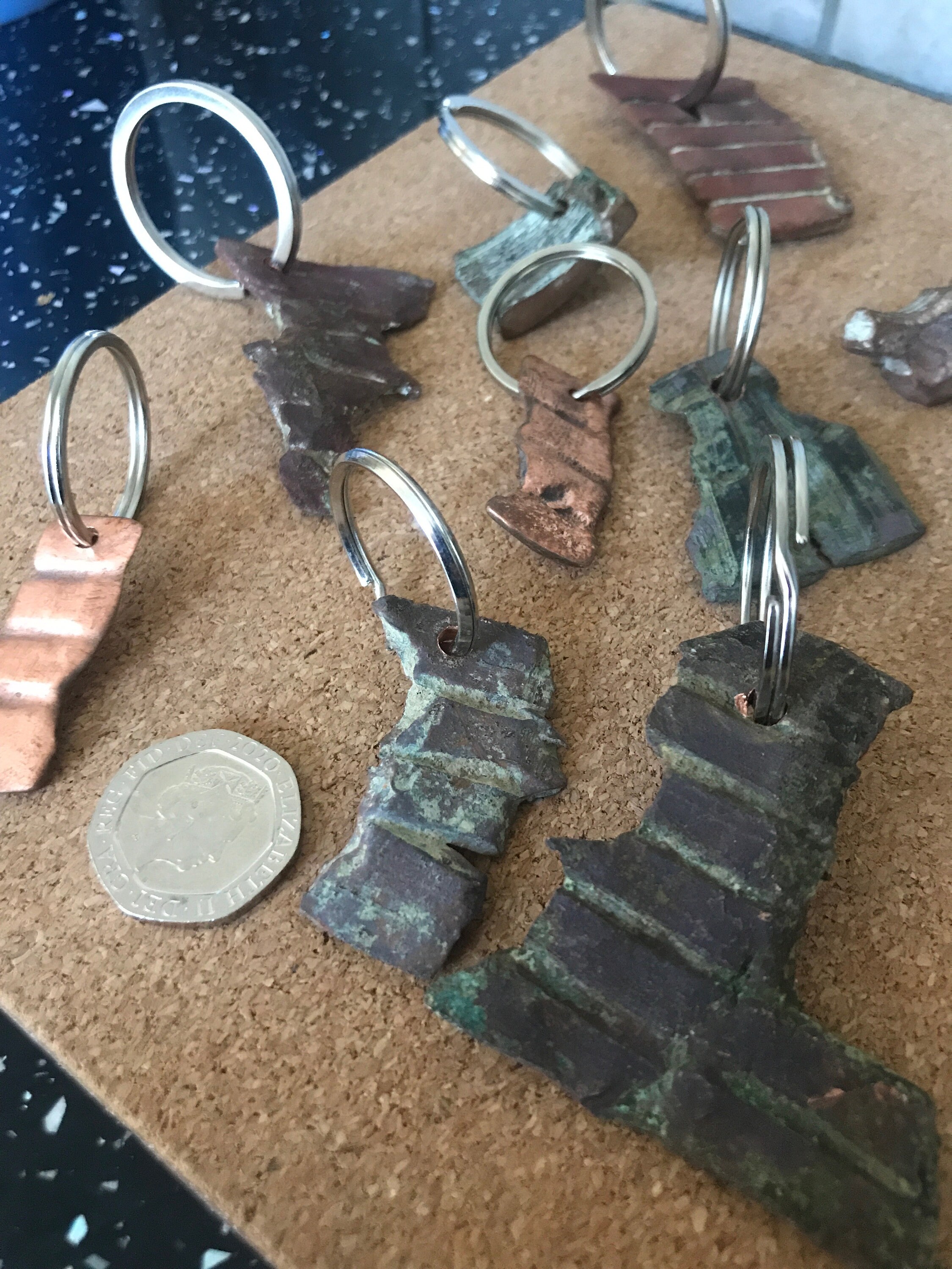 World War Two Battle of Britain Shrapnel Key Chain Made From Anti ...