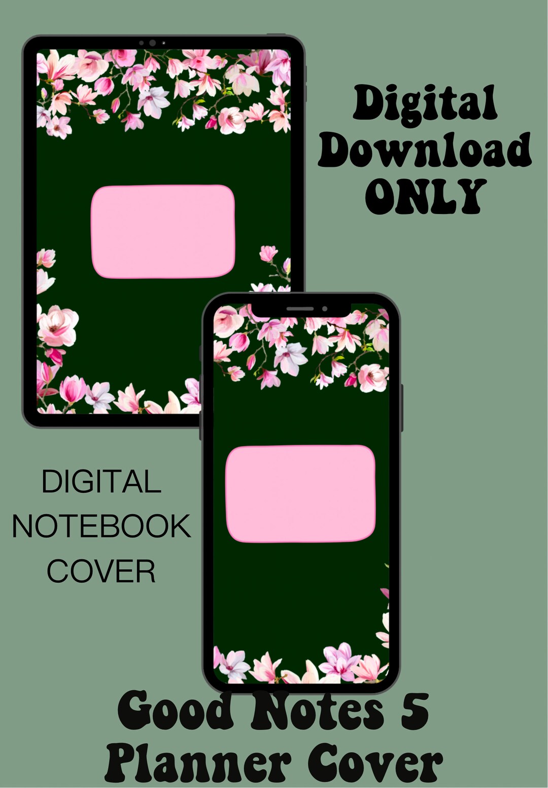 Digital Notebook Cover Digital Download Good Notes 5 Notebook Cover ...