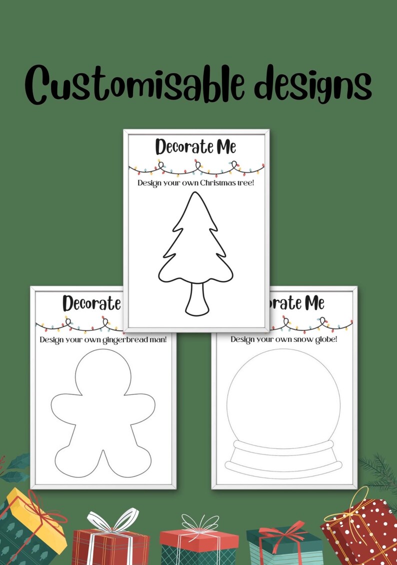 8 Printable Christmas Activity Pages Christmas Colouring Letters to ...