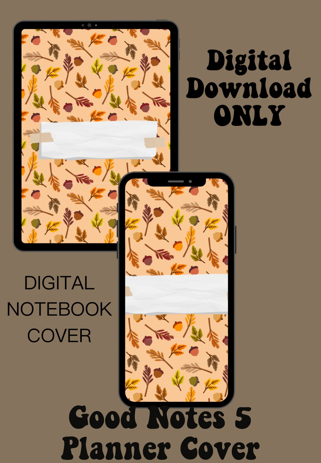 Digital Notebook Cover Digital Download Good Notes 5 Notebook Cover ...