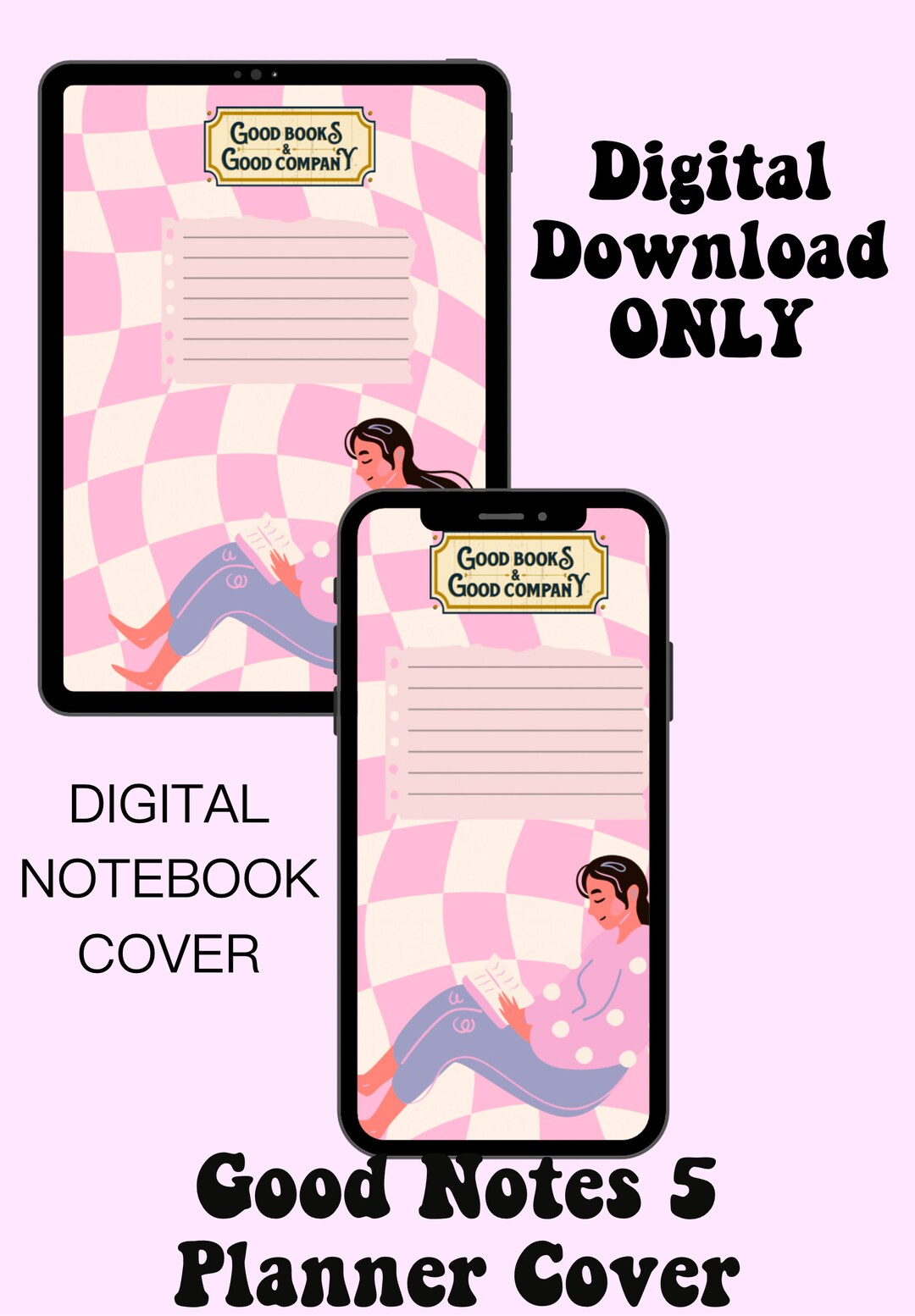 Digital Notebook Cover Digital Download Good Notes 5 Notebook Cover ...