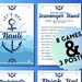 LETS GET Nauti/nautical/boat/beach - Bachelorette Multi Game Pack - Etsy