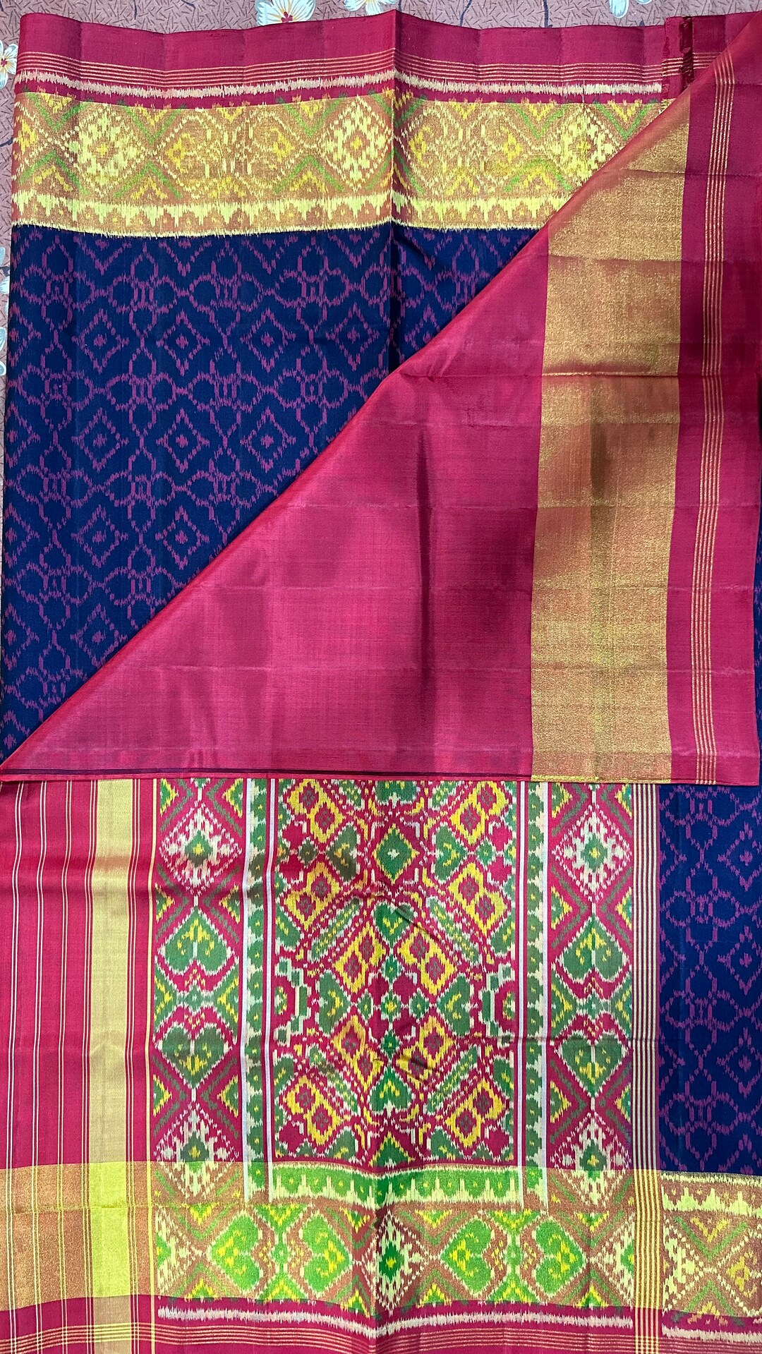 Single Ikat Patola Saree - Etsy