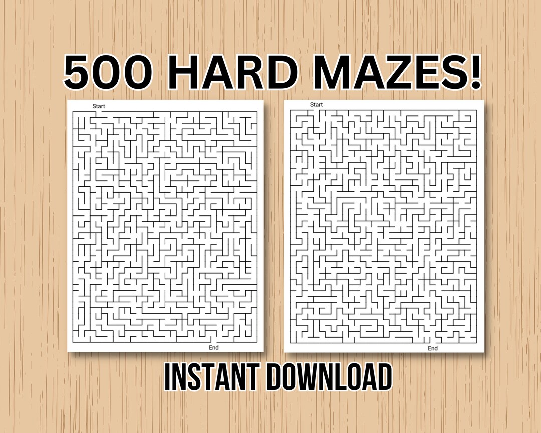 500 Mazes, Fun and Challenging Mazes for Kids, Teens, and Adults ...