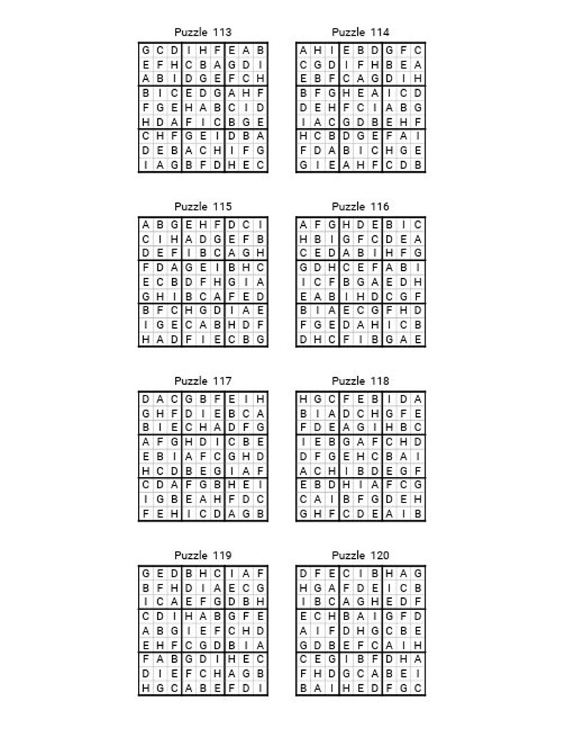 400 Medium Letter Sudoku Puzzles, Worduku Puzzles, Instand Download ...