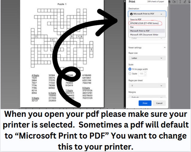 400 Printable Word Fill in Puzzle Pages for Adults, Large Print Easy to ...