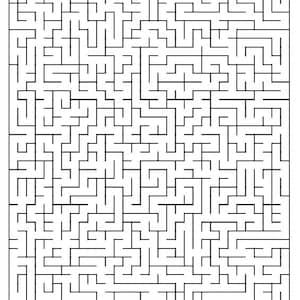 500 Printable Maze Puzzles for Adults, Challenging Rectangle Mazes ...