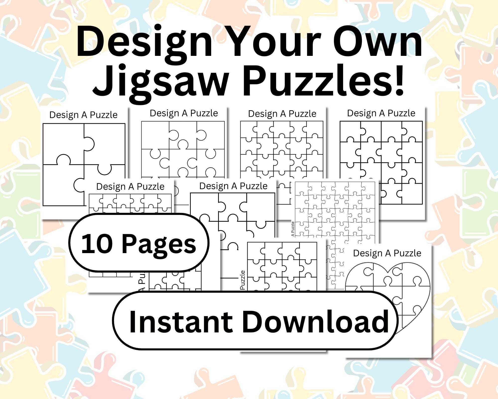 Create Your Own Puzzle Worksheets | 10 Printable Jigsaw Templates | DIY ...