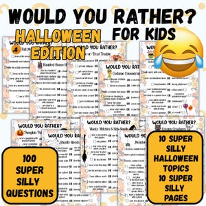 Halloween Would You Rather Game for Kids: 100 Silly Questions ...