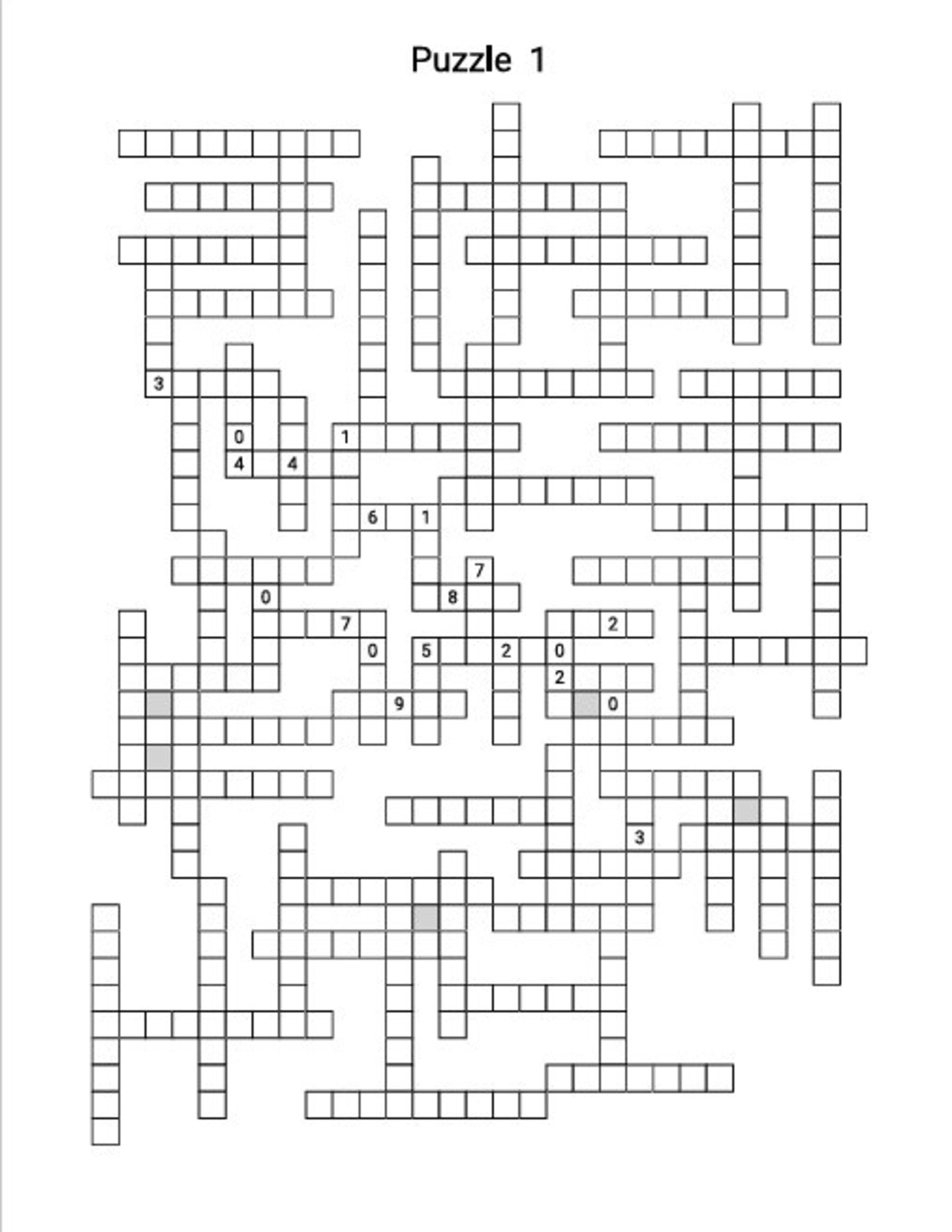 200 Large Print Number Fill-in Puzzles for Adults (digital Download) - Etsy