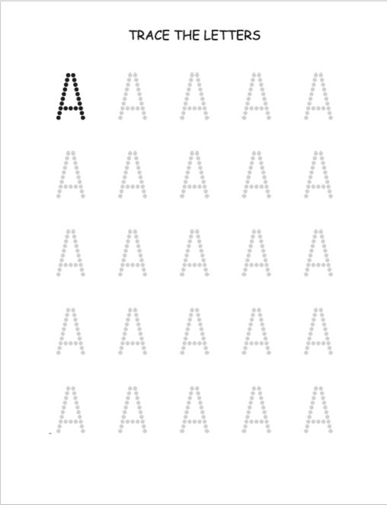 Tracing Worksheets: Letters, Numbers, Lines, Shapes (PDF Digital ...