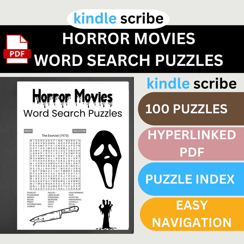 Scary Movie Puzzles - Etsy