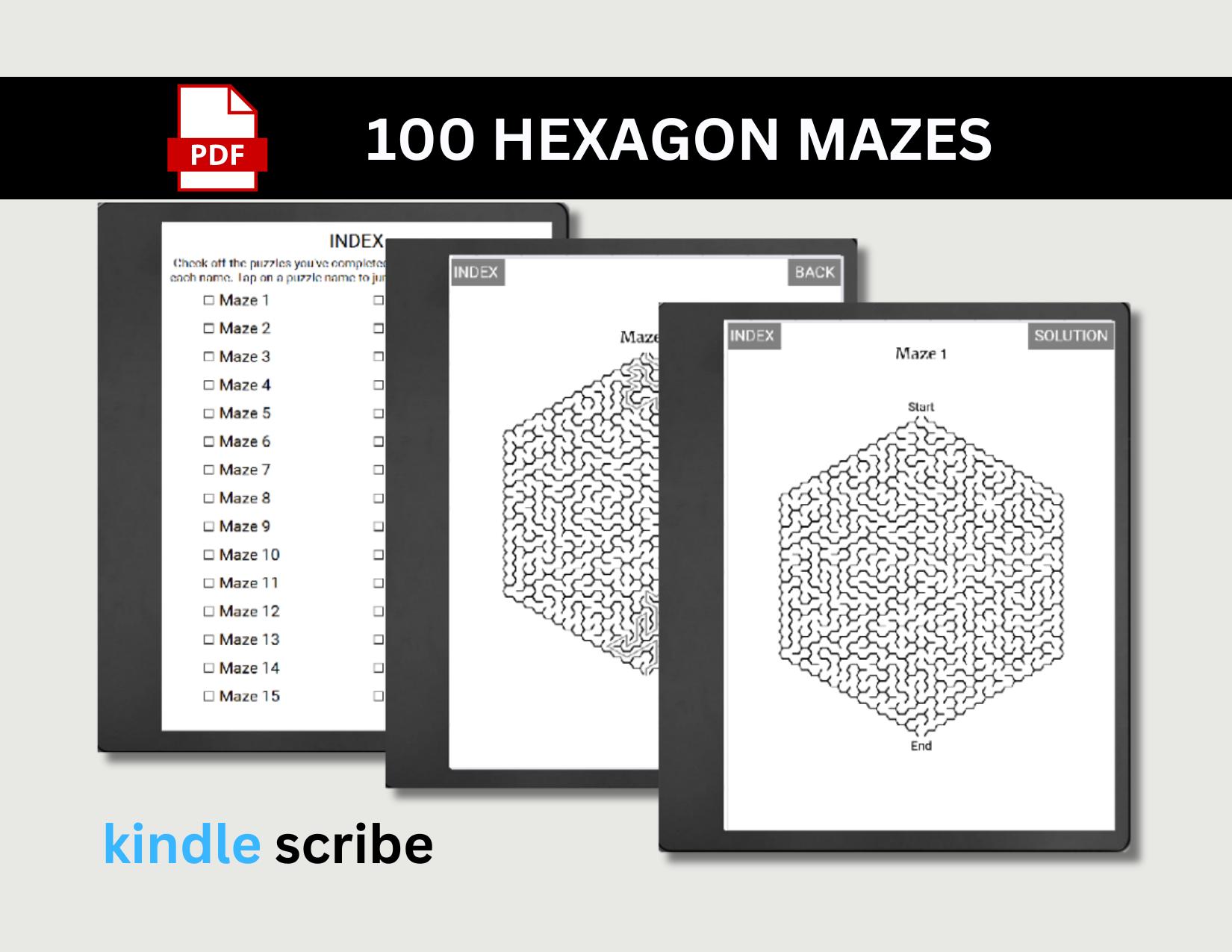 Kindle Scribe Maze Puzzle Bundle: 200 Interactive Mazes (digital ...