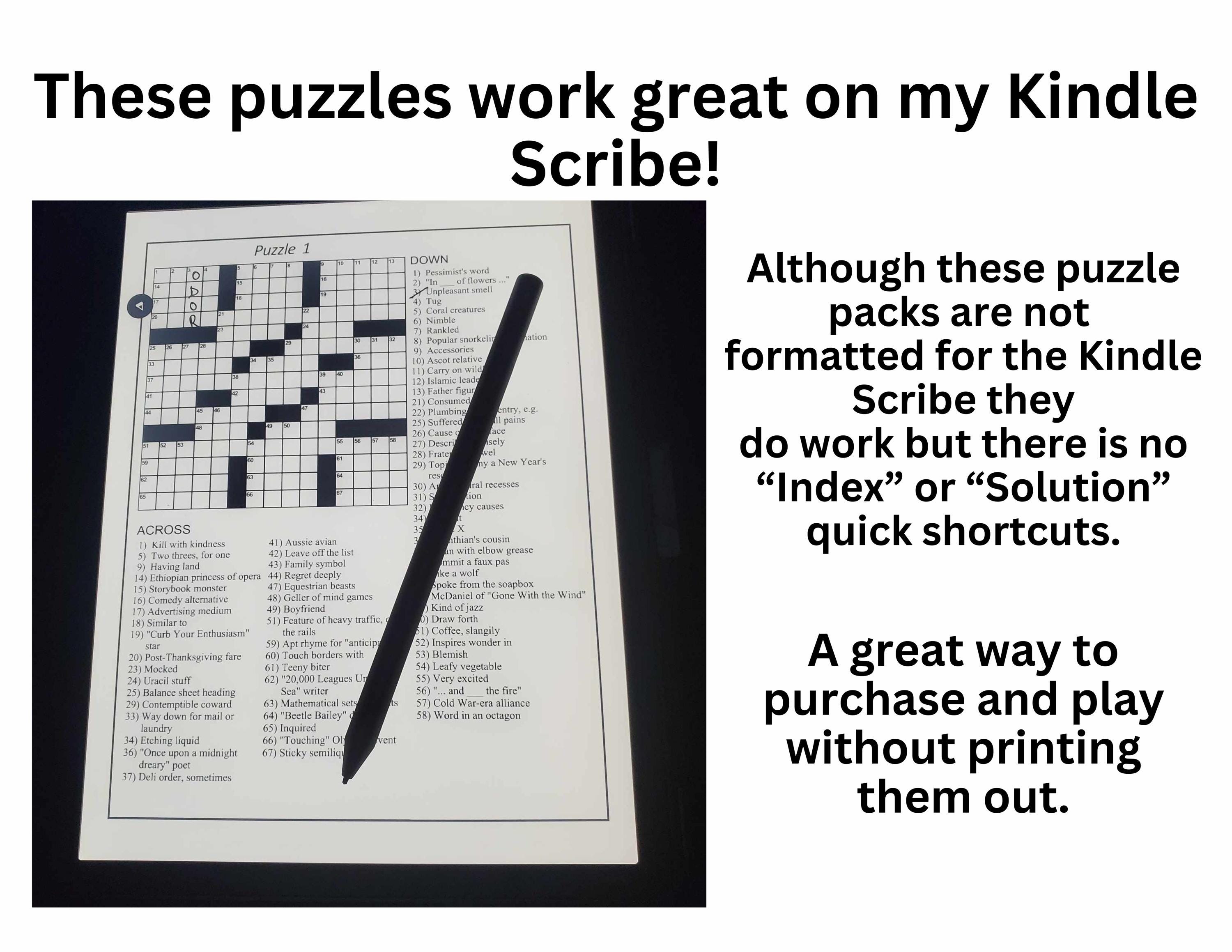 Crossword Puzzles, 100 Printable Crossword Puzzles, Intermediate and ...