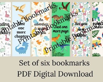 Printable Bookmarks With Watercolor Illustrations Bookmark - Etsy