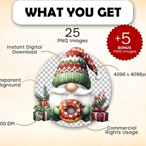 Watercolor Christmas Gnomes Clipart Bundle,festive Gnomes Clipart ...