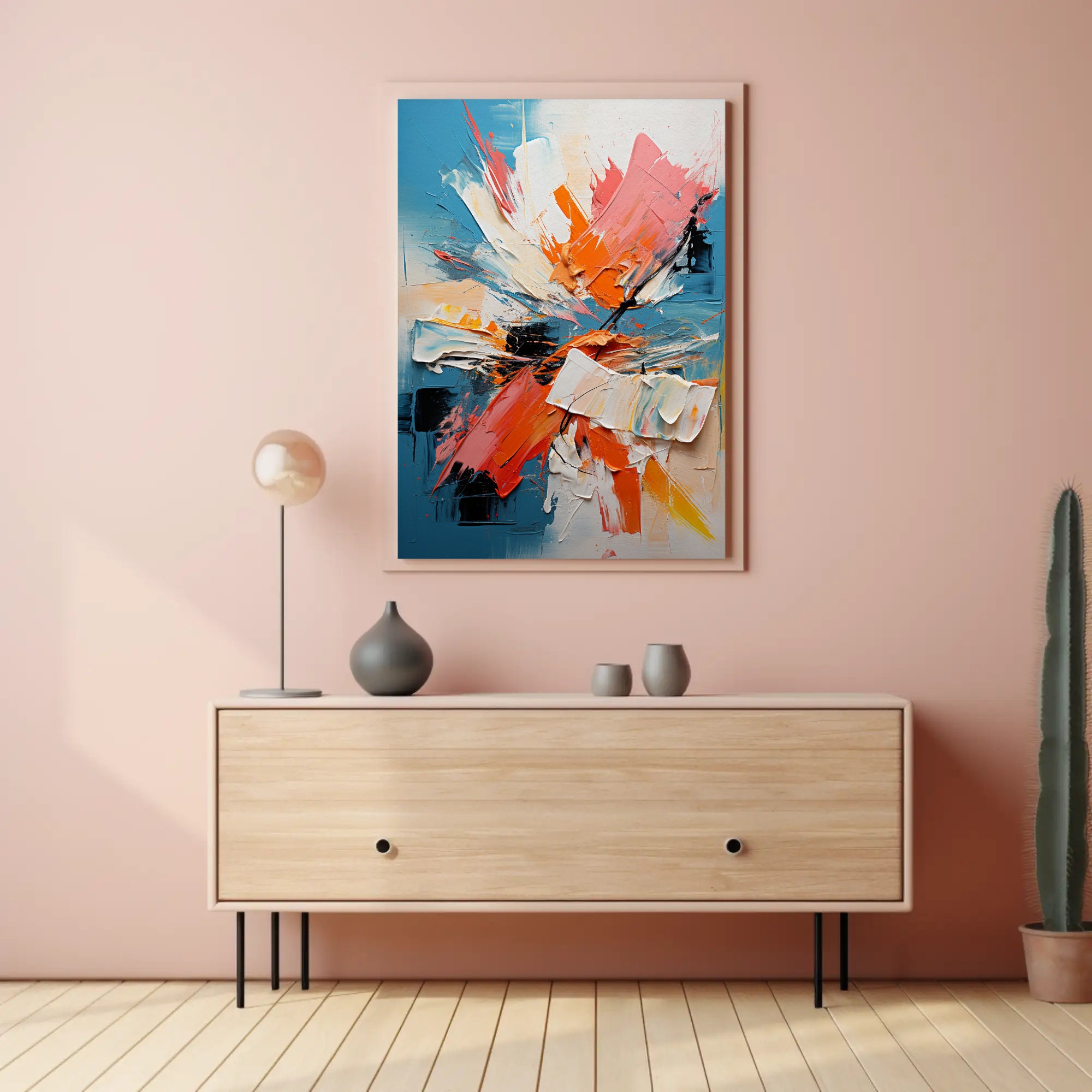 N03 Large Colorful Vibrant Wall Art Print Bold Bright Abstract - Etsy