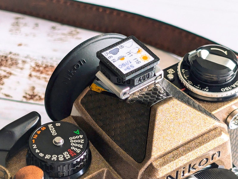 Film Camera Hot Shoe Cover - ISO Indicator / Sunny 16 Rule / Exposure ...